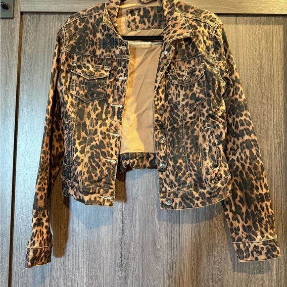 Cowgirl Tuff | Jackets & Coats | Cowgirl Tuff Leopard Print Jean Jacket ...